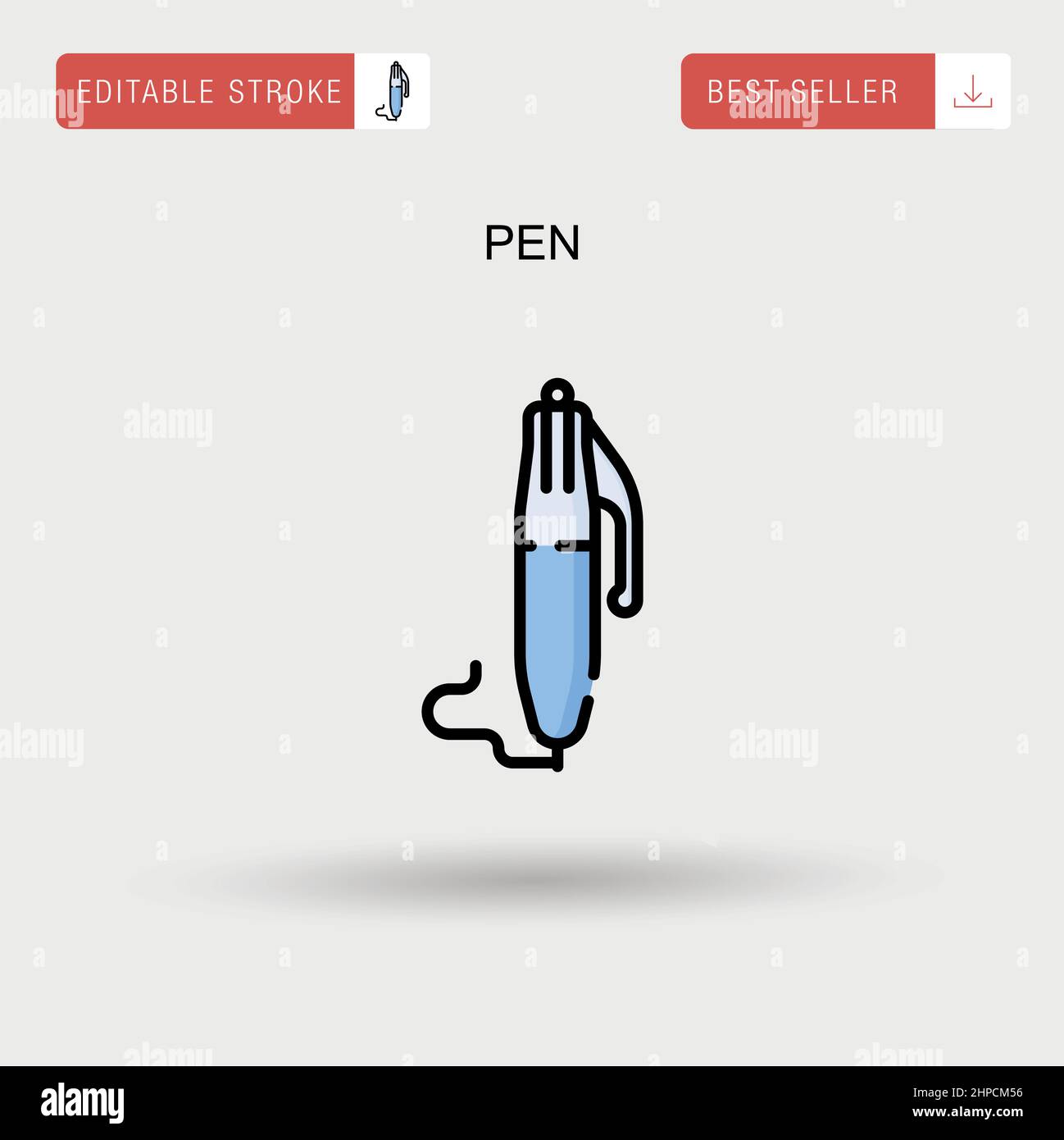 Marker single icon vector hi-res stock photography and images - Alamy