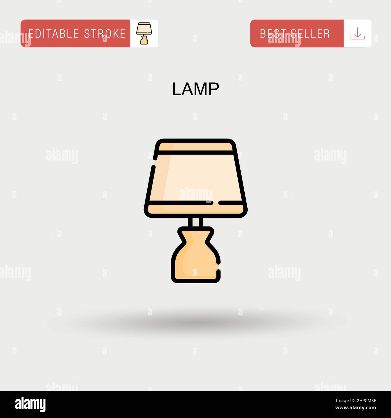Lamp Simple vector icon Stock Vector Image & Art - Alamy