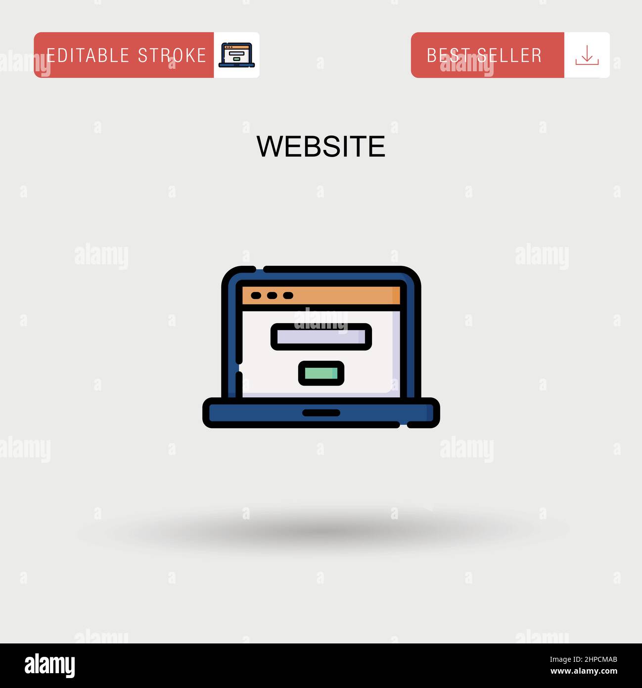 Website mockup Stock Vector Images - Alamy