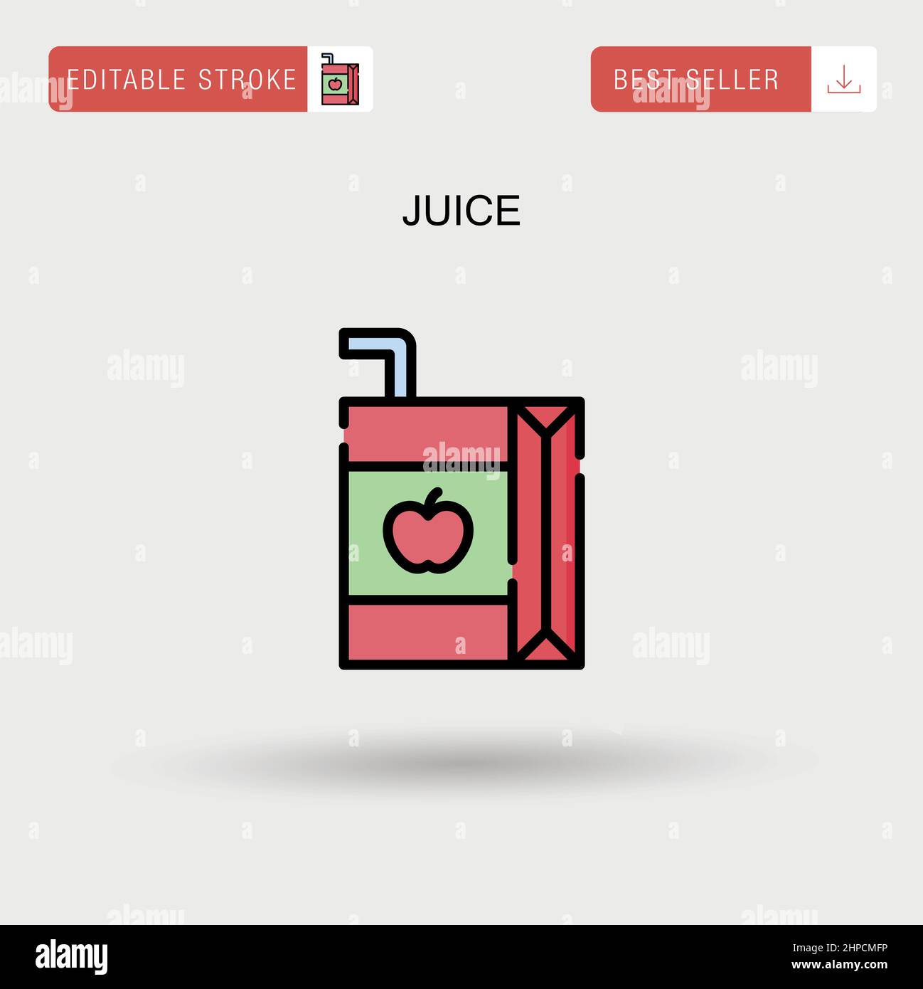 Juice Simple vector icon Stock Vector Image & Art - Alamy