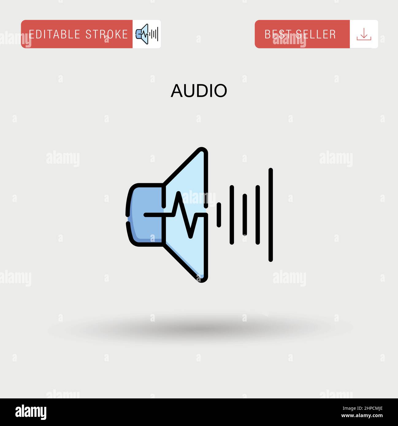 Audio Simple vector icon Stock Vector Image & Art - Alamy