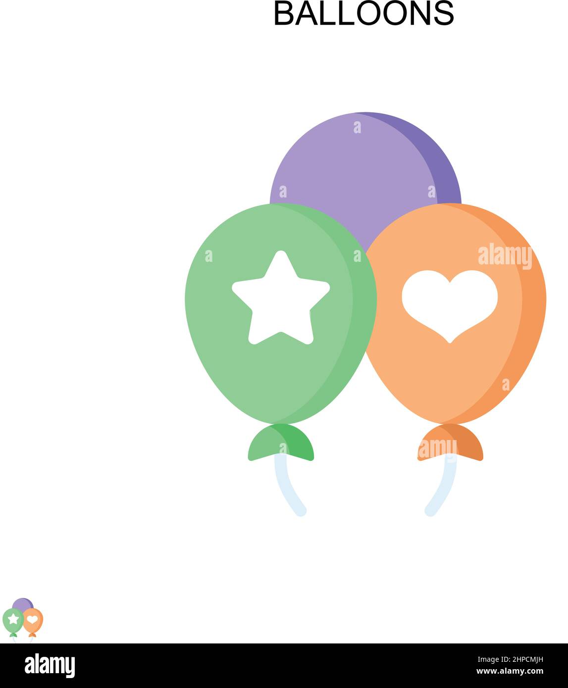 Balloons metallic Stock Vector Images - Alamy