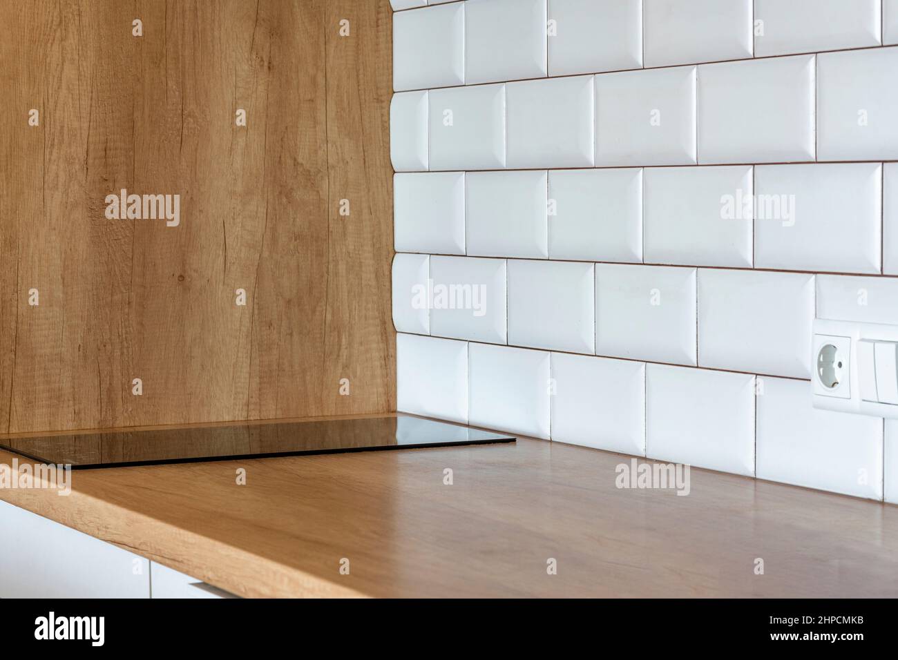 Kitchen surface. Induction, electric cooker. Induction Cooker Cook In ...