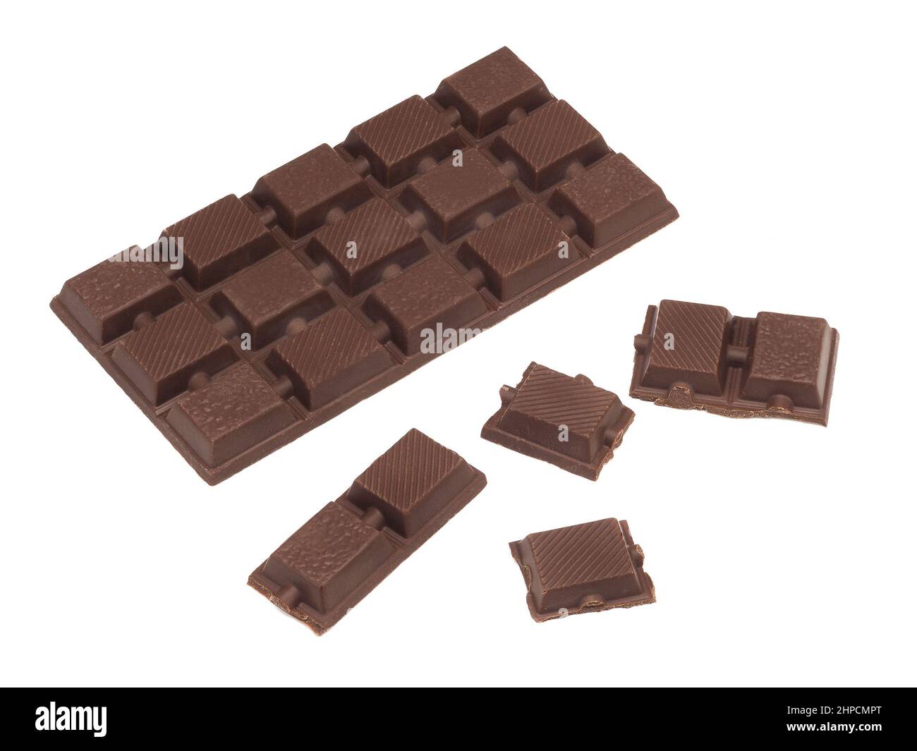 One chocolate on piece hi-res stock photography and images - Alamy