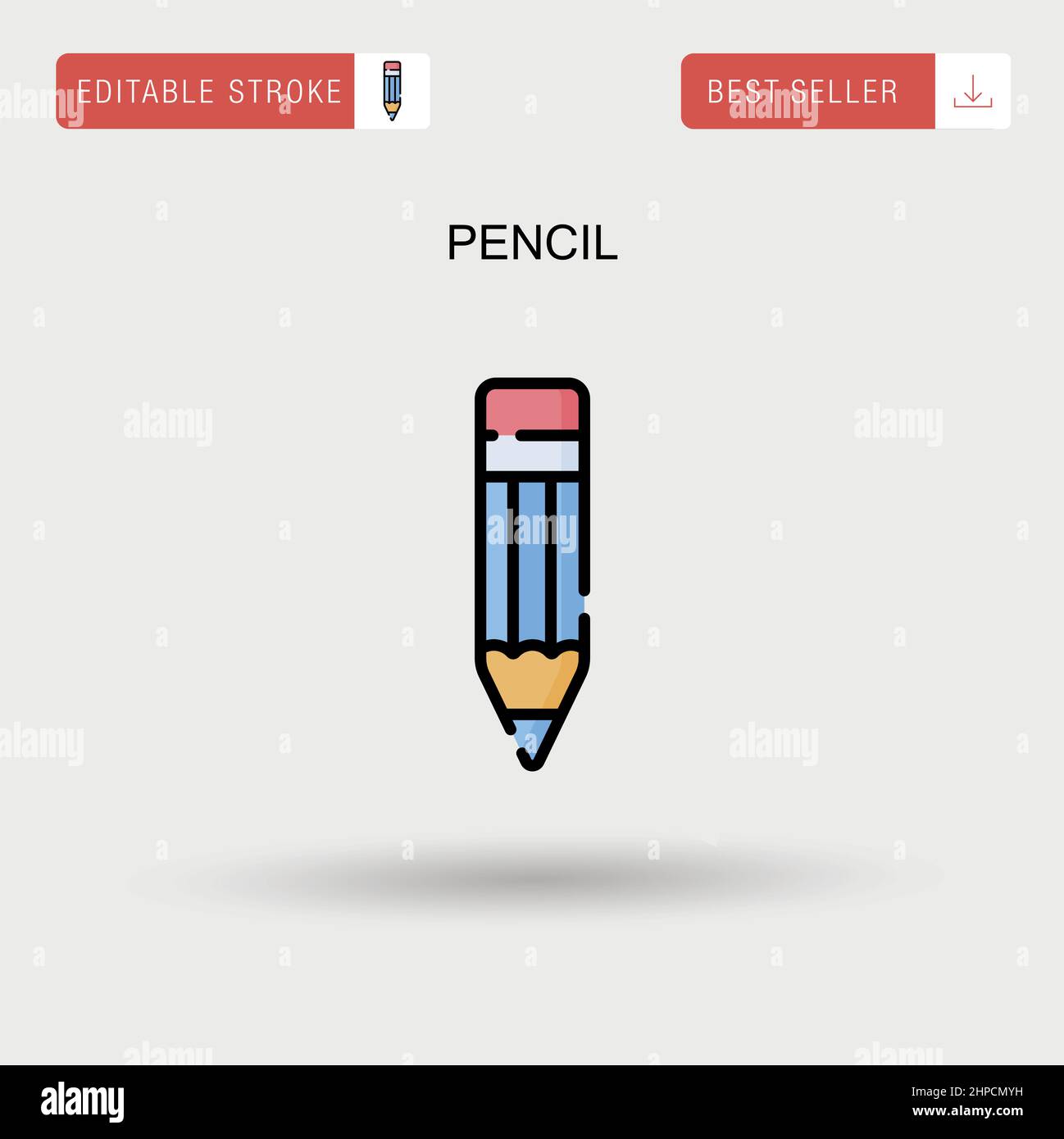 Pencil Simple vector icon Stock Vector Image & Art - Alamy