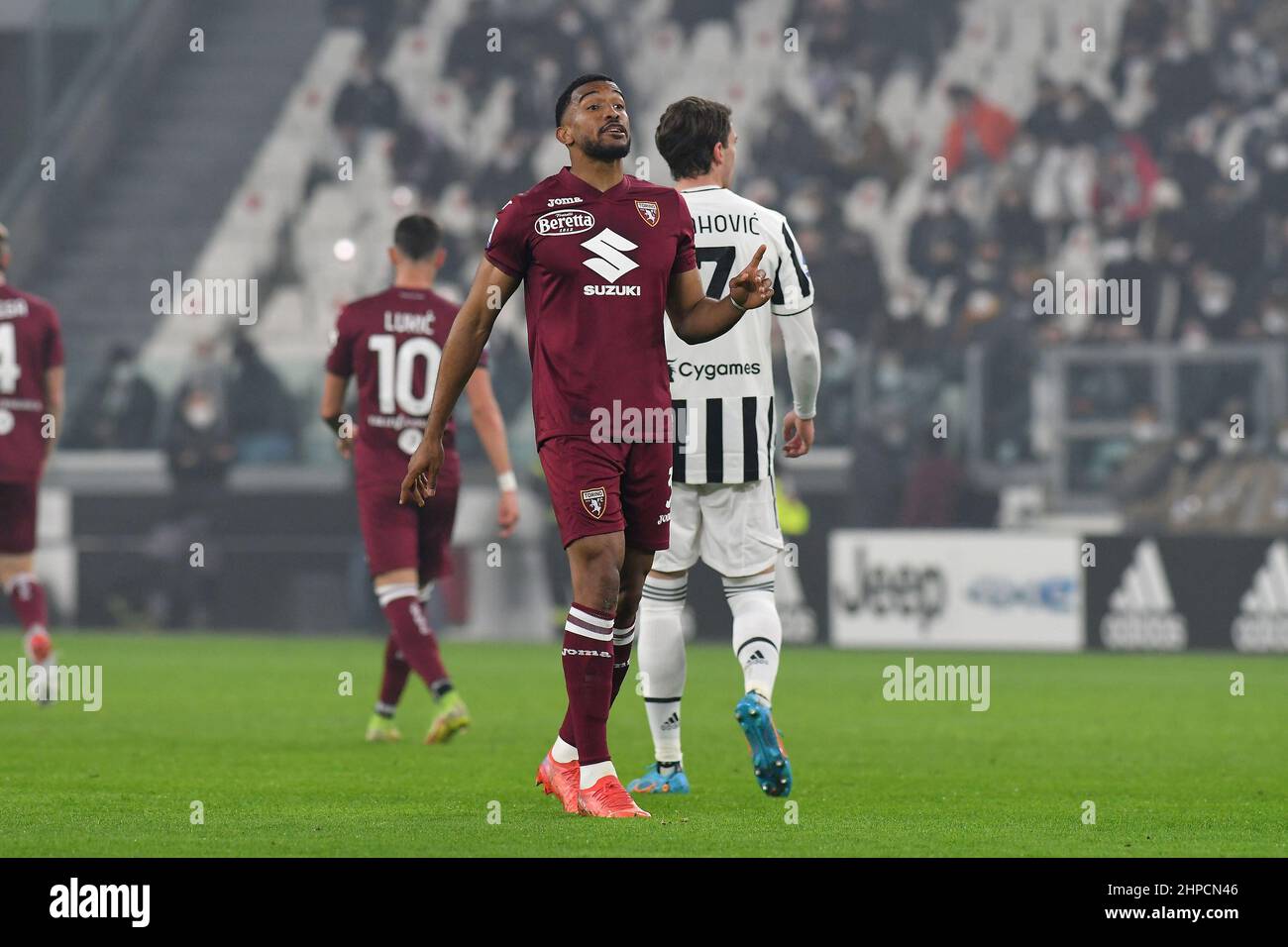 Gleison Bremer of Torino FC in action during the Serie A 2021/22 match ...