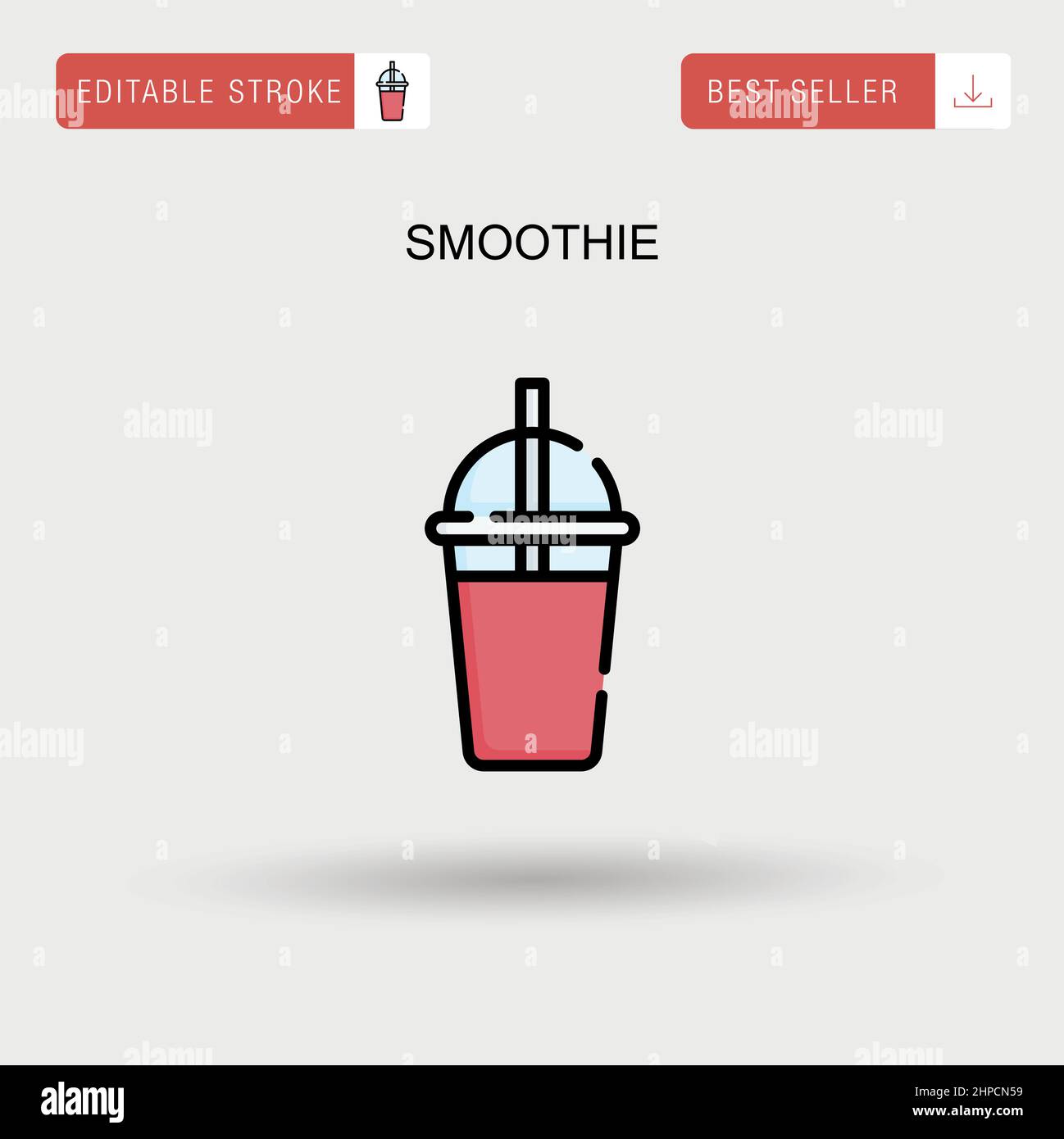 Smoothie Simple vector icon Stock Vector Image & Art - Alamy
