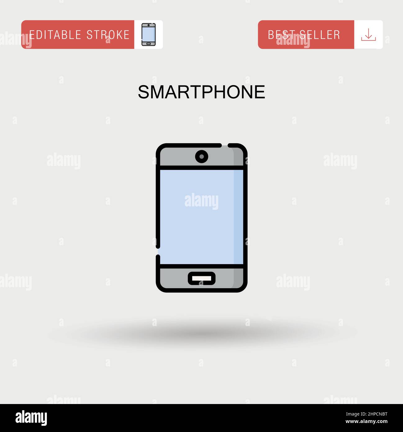 Smartphone Simple vector icon Stock Vector Image & Art - Alamy