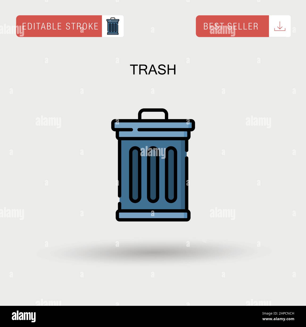 Rubbish trash Stock Vector Images - Alamy