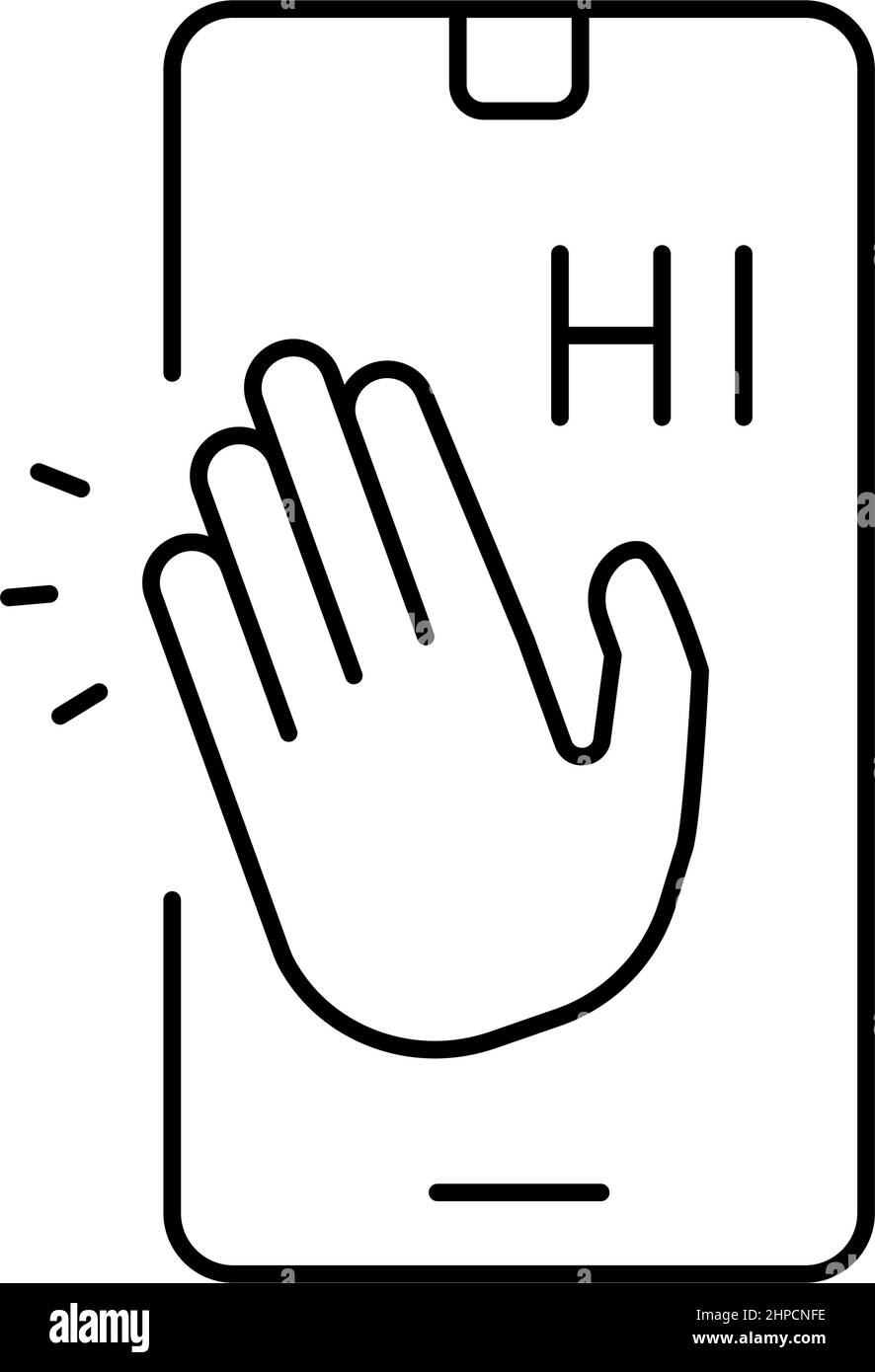 event introduction line icon vector illustration Stock Vector Image ...