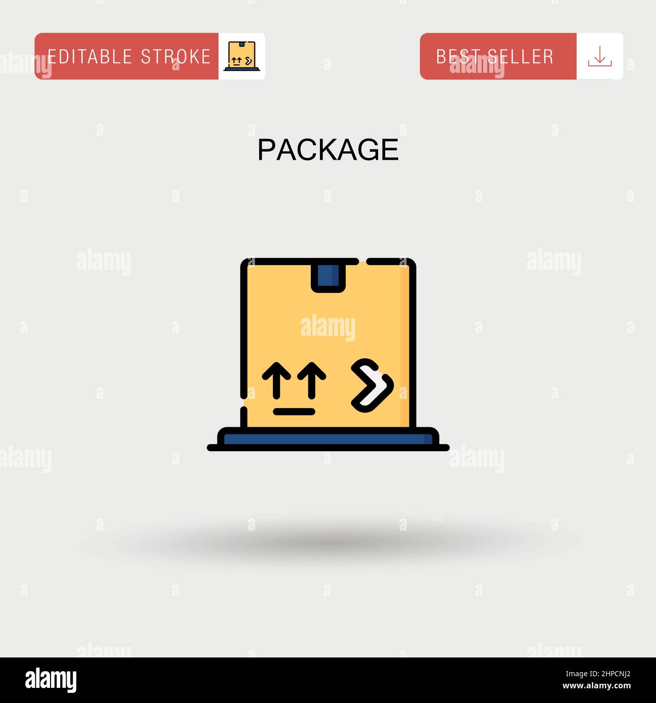 Box leaf logo design Stock Vector Images - Alamy