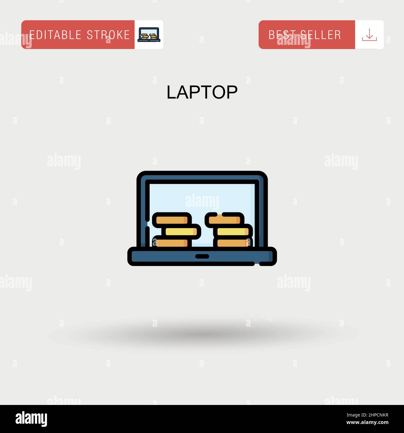 Laptop Simple vector icon Stock Vector Image & Art - Alamy