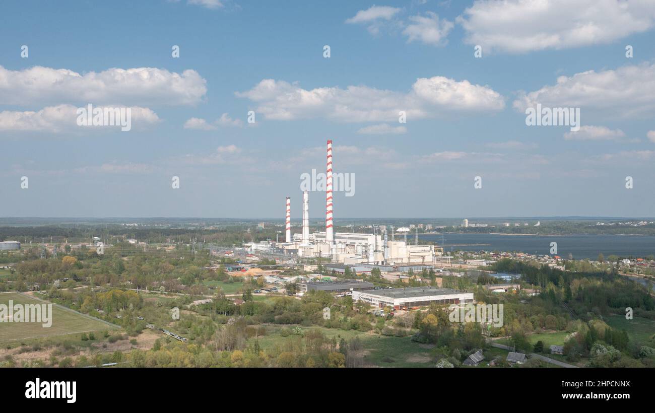 Gas turbine Powered Electric Power Station. High quality photo Stock ...