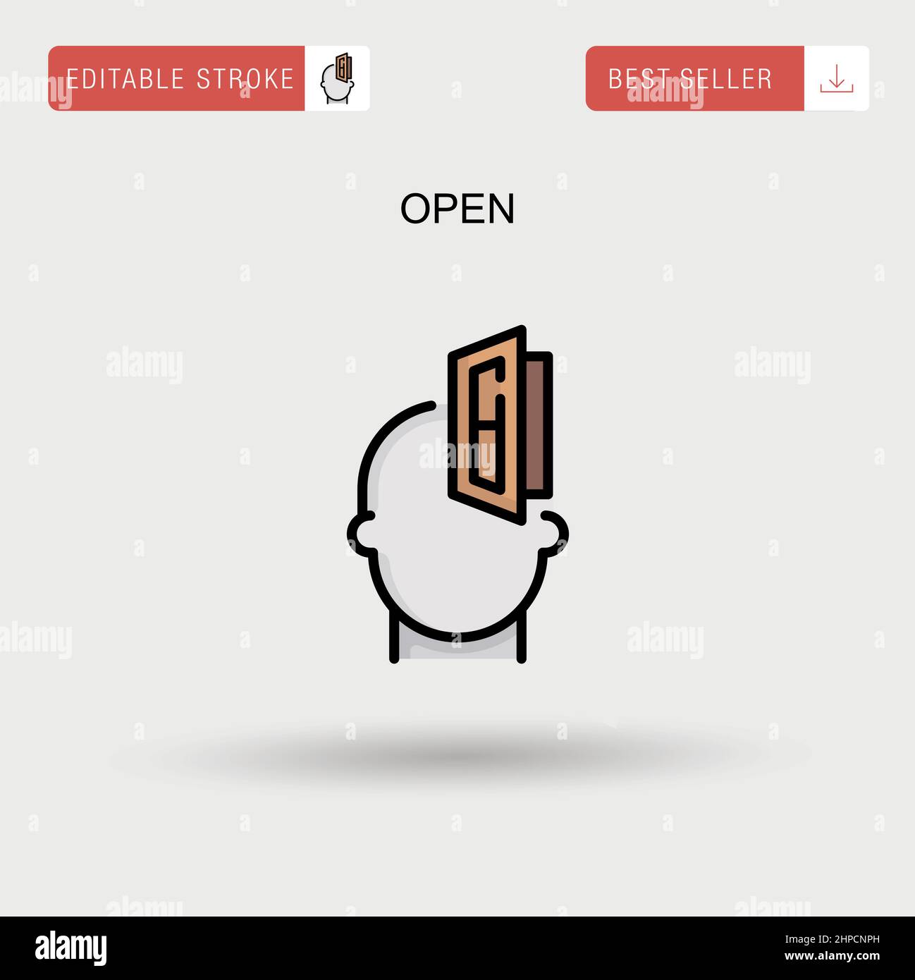 Open Simple vector icon Stock Vector Image & Art - Alamy