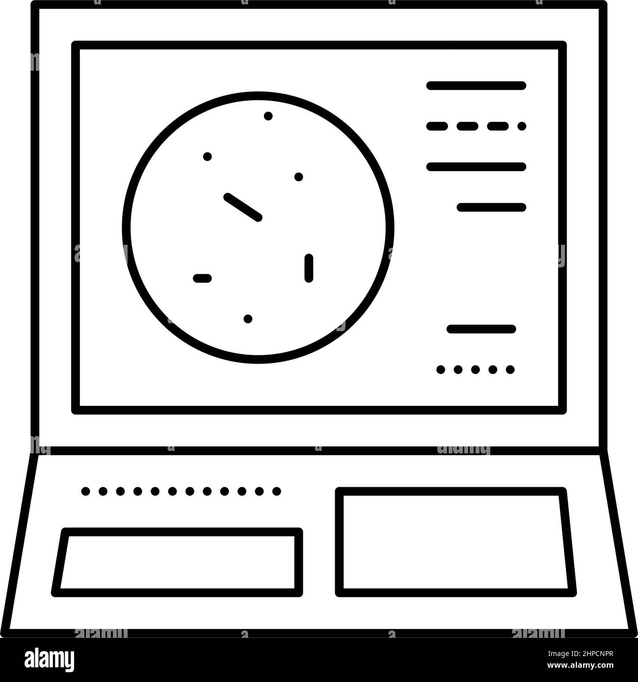 radar system line icon vector illustration Stock Vector Image & Art - Alamy
