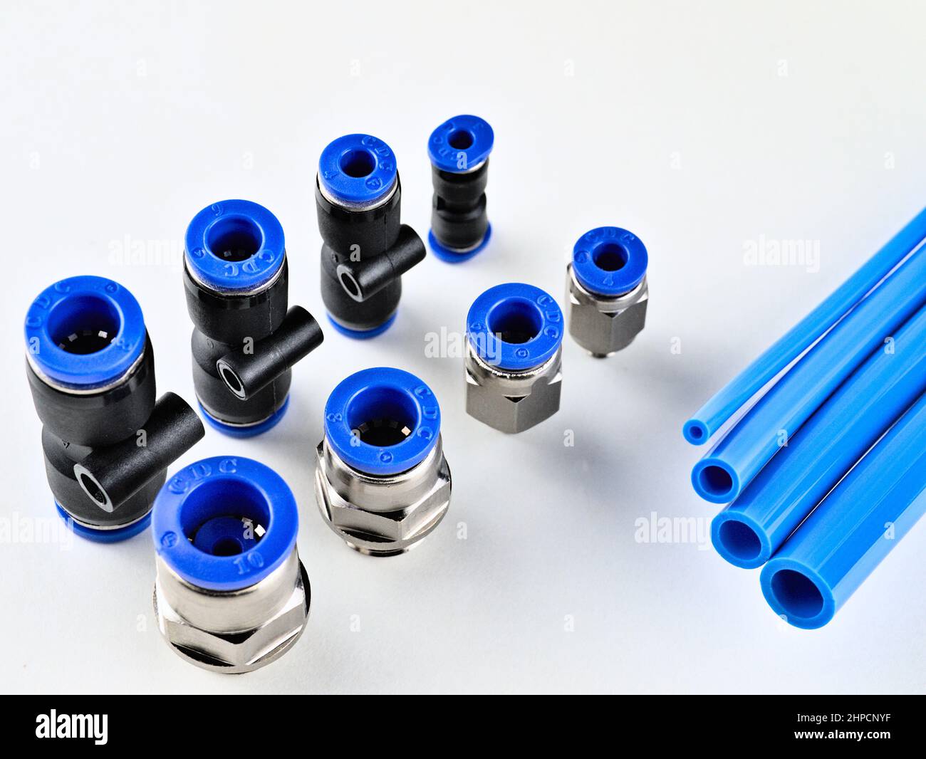 Plastic pipe components hi-res stock photography and images - Alamy