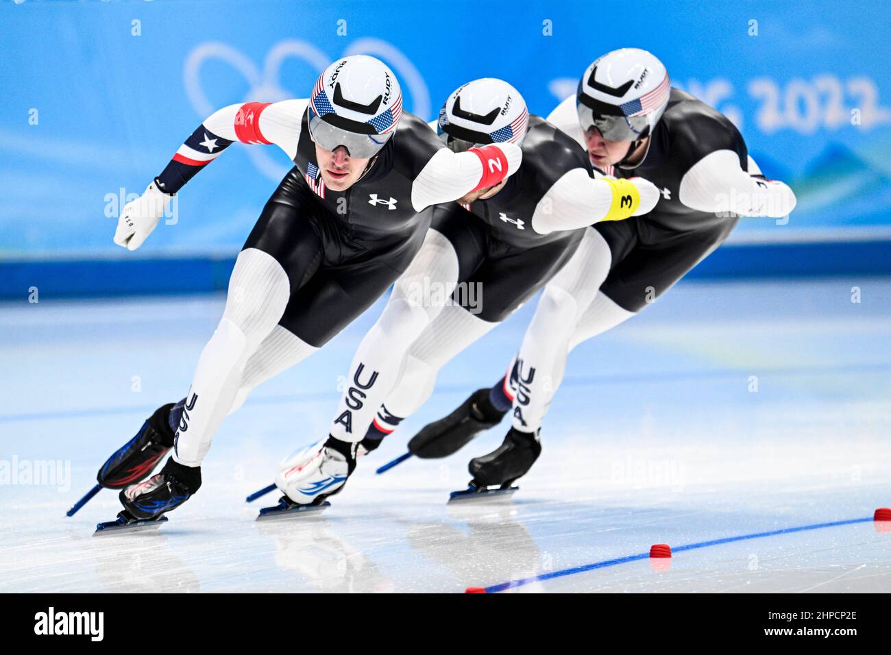 USA team group (USA), FEBRUARY 13, 2022 - Speed Skating : Men's Team ...
