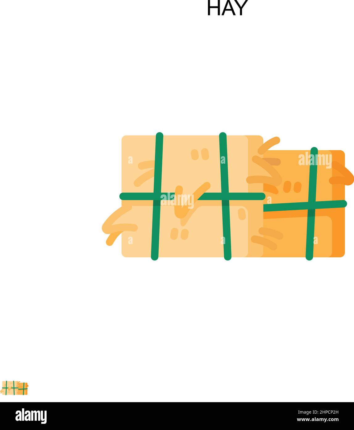 Hay Simple vector icon. Illustration symbol design template for web ...
