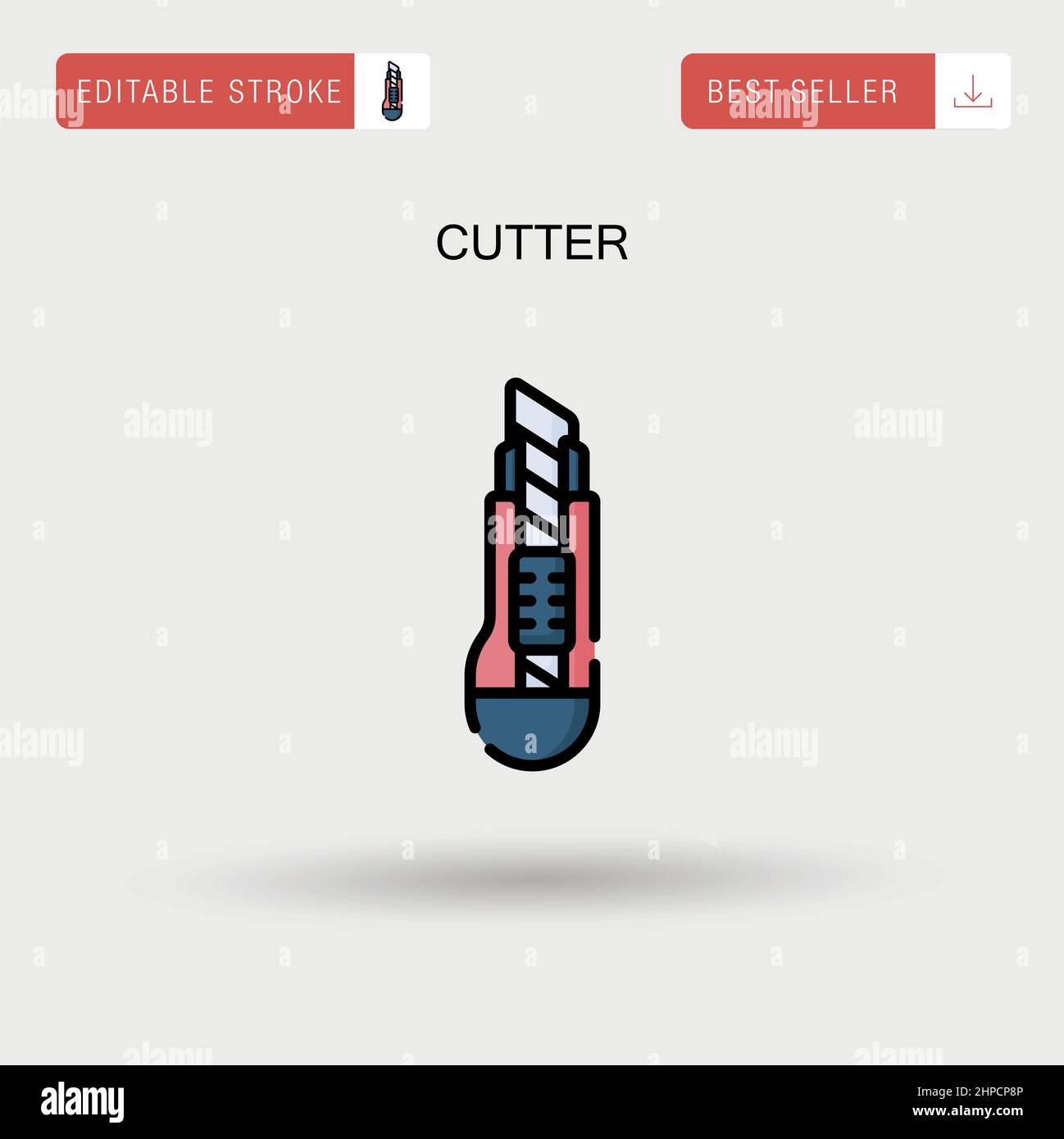 Cutter Simple vector icon Stock Vector Image & Art - Alamy