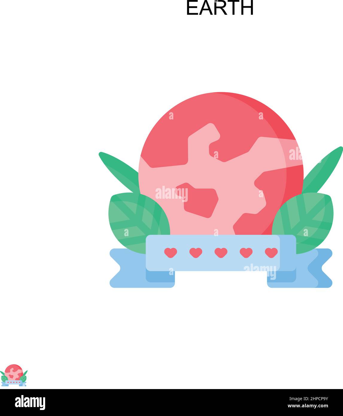 Earth Simple vector icon. Illustration symbol design template for web ...