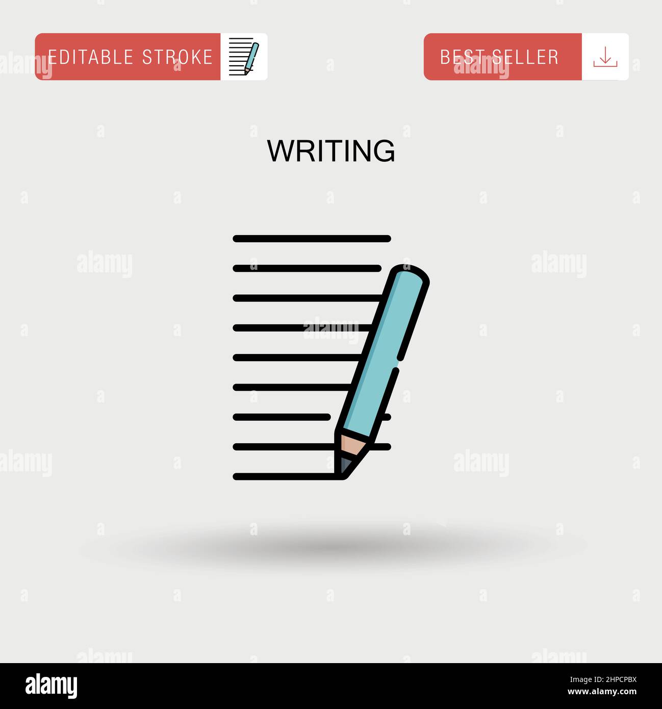 Writing Simple vector icon Stock Vector Image & Art - Alamy