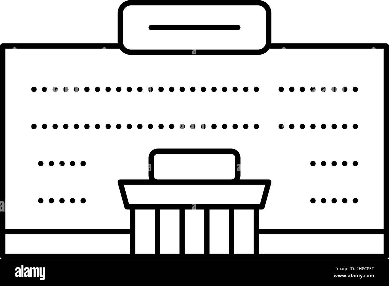 supermarket building line icon vector illustration Stock Vector Image ...