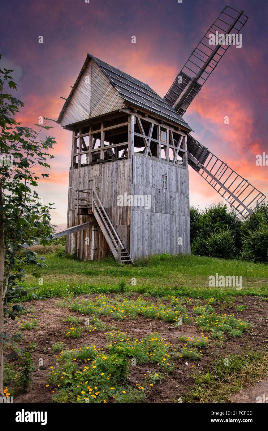 Beautiful wooden mill wings hi-res stock photography and images - Alamy