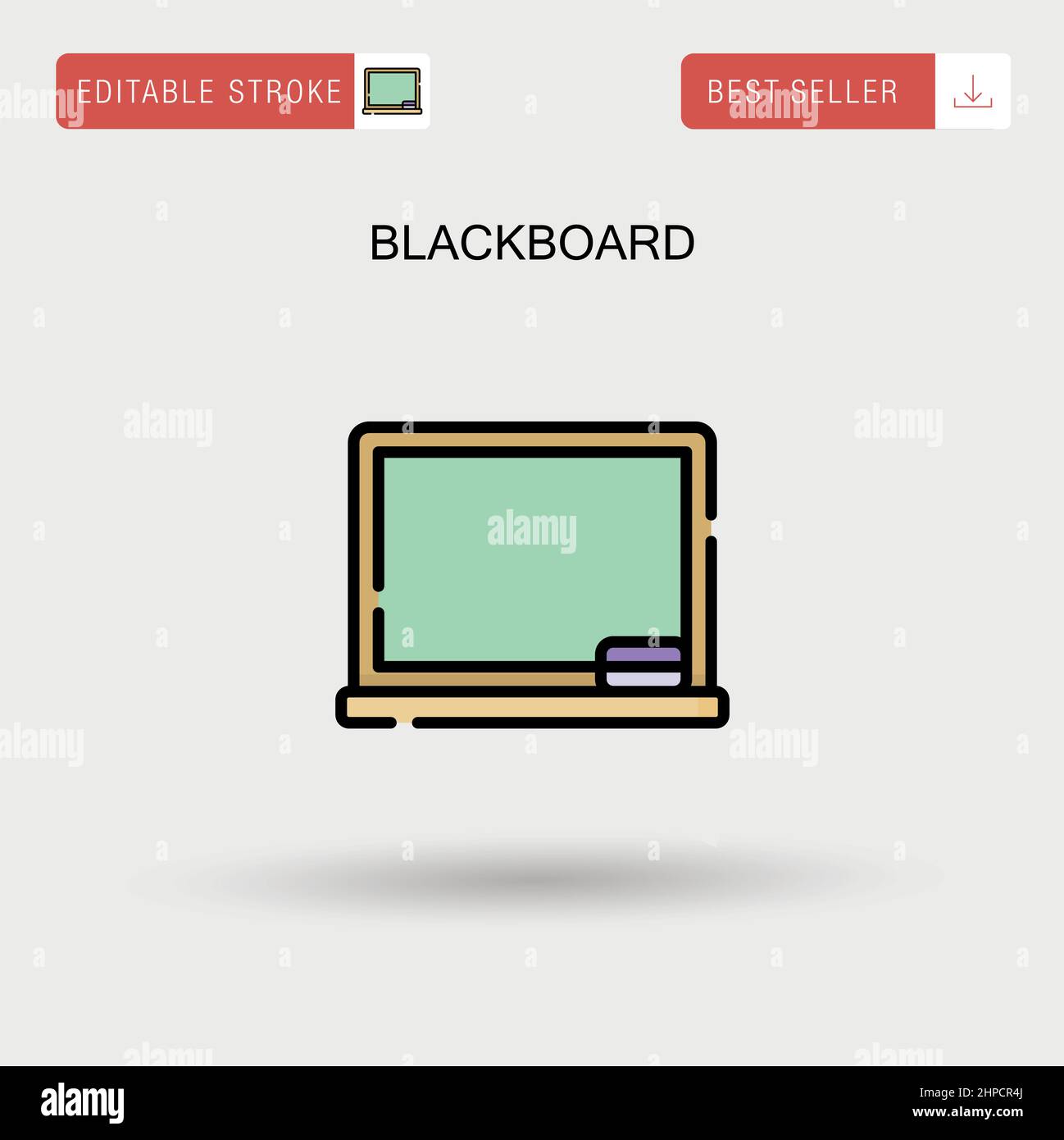 Blackboard Simple vector icon Stock Vector Image & Art - Alamy