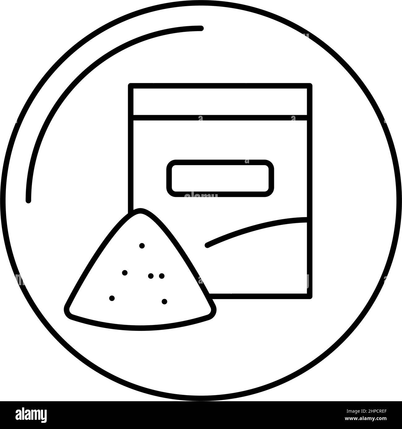 snacks department store line icon vector illustration Stock Vector ...