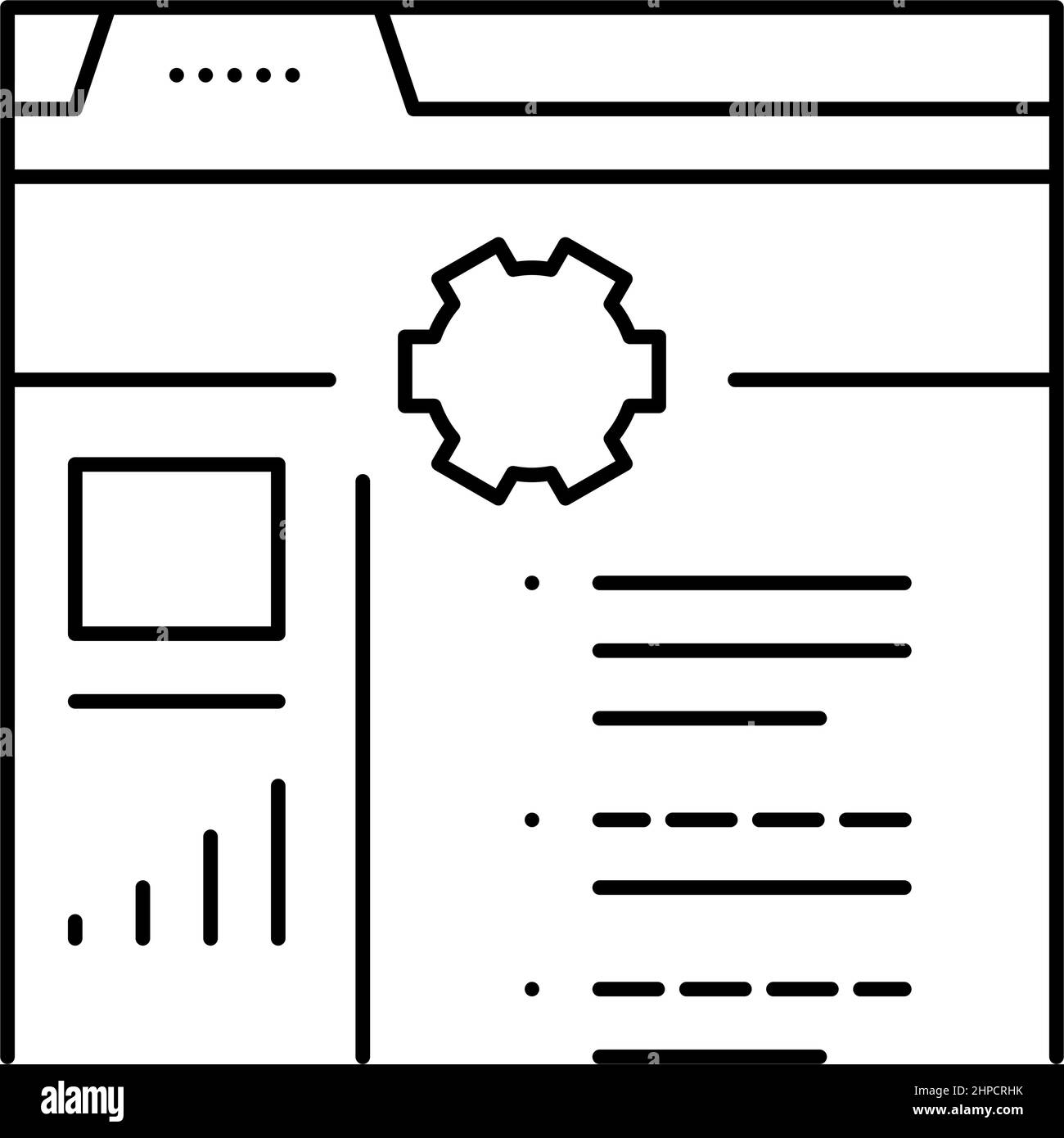 internal services line icon vector illustration Stock Vector Image ...