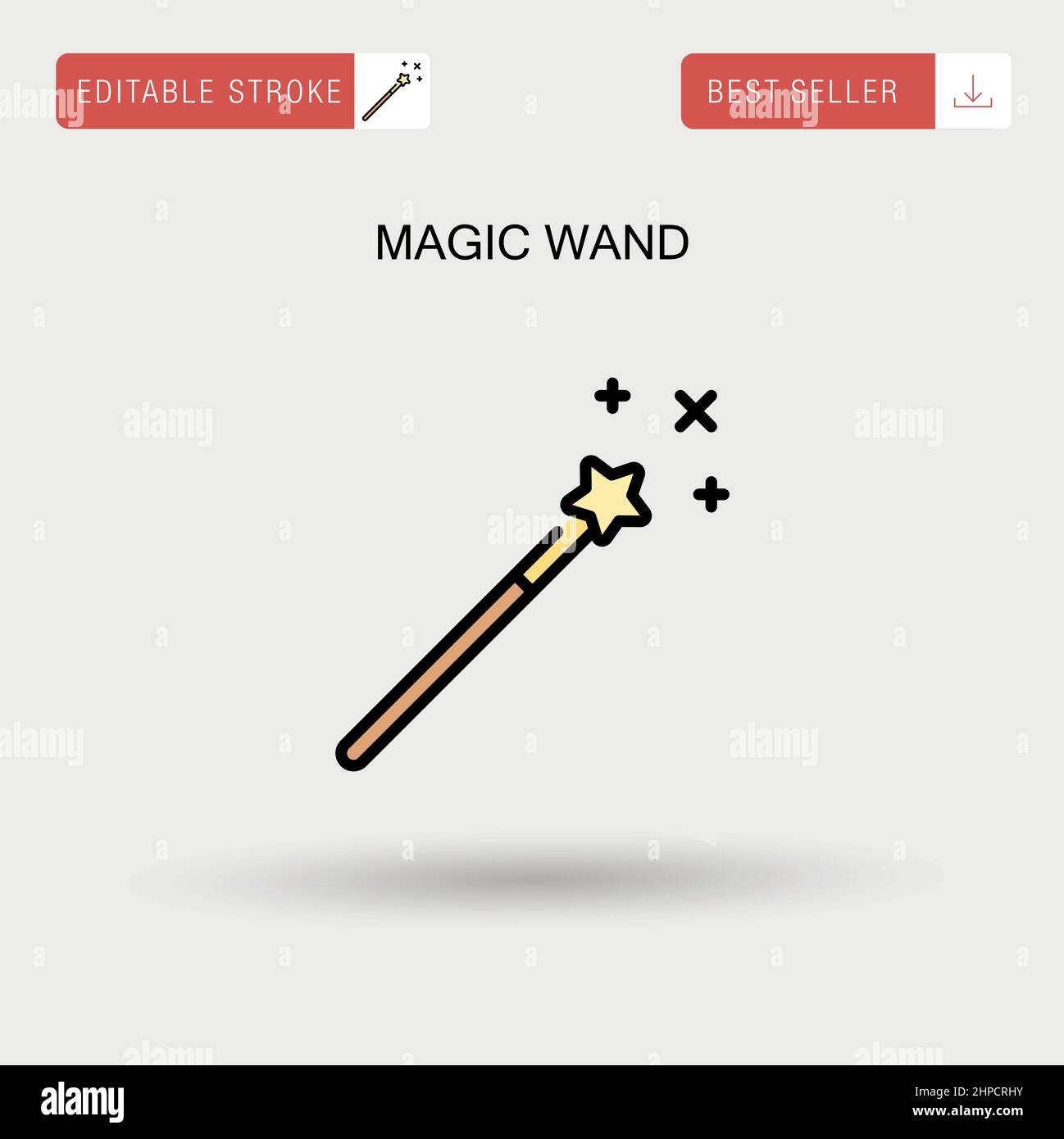 Magic wand Simple vector icon Stock Vector Image & Art - Alamy