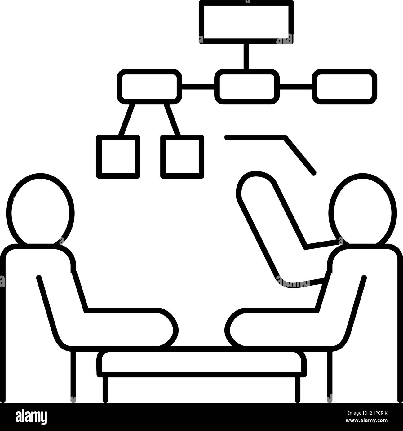 business order presentation line icon vector illustration Stock Vector ...