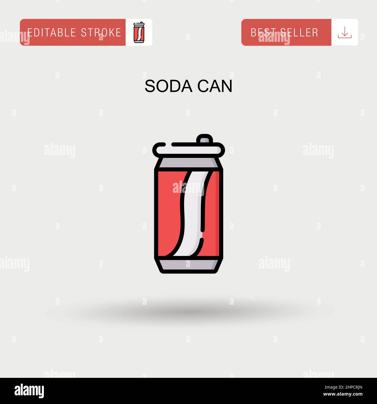 Soda can icon aluminum Stock Vector Images - Alamy