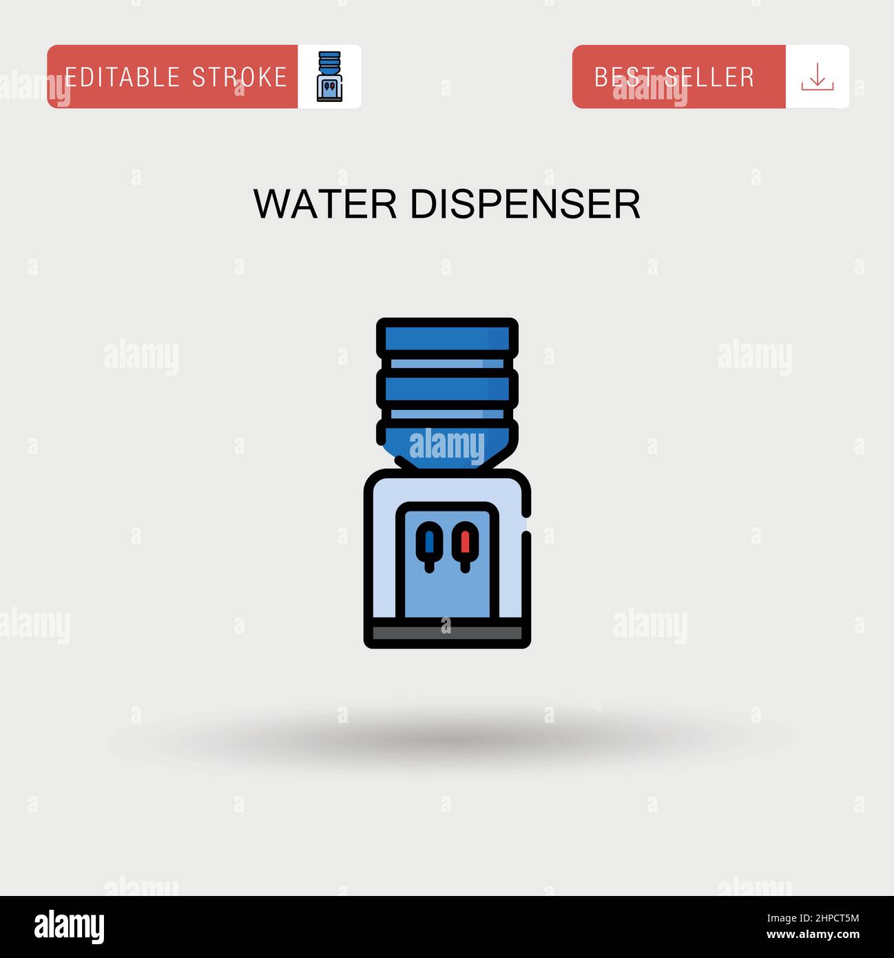 Water dispenser Simple vector icon Stock Vector Image & Art - Alamy