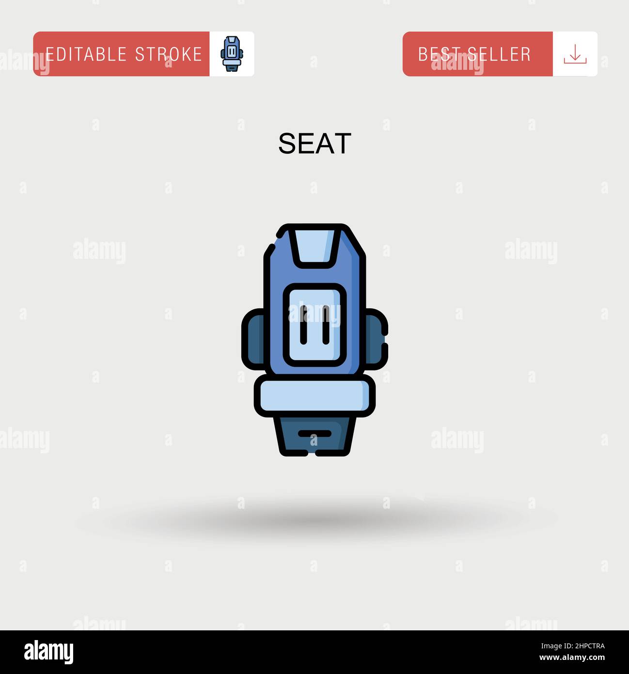 Seat Simple vector icon Stock Vector Image & Art - Alamy