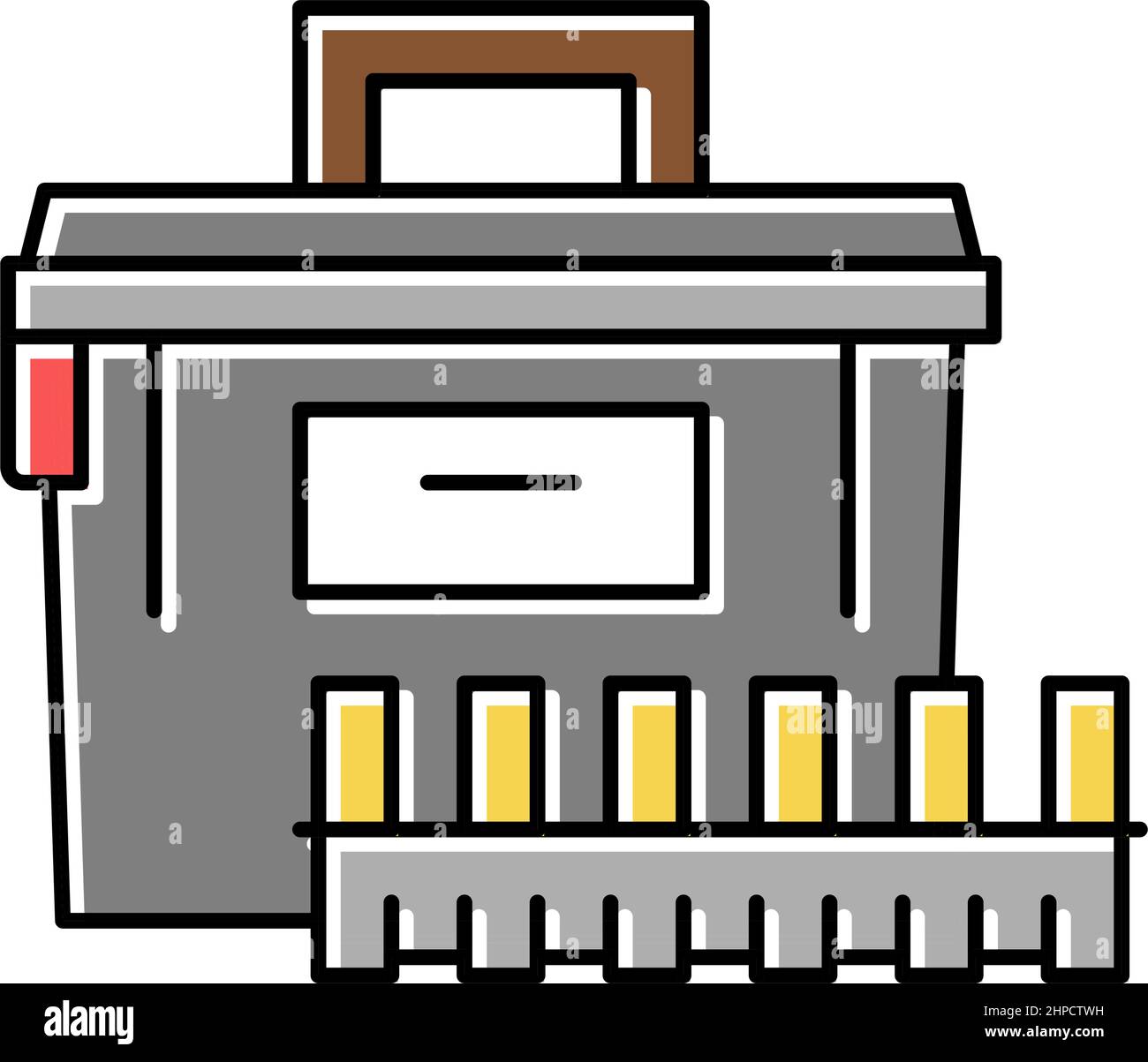 ammo box color icon vector illustration Stock Vector Image & Art - Alamy