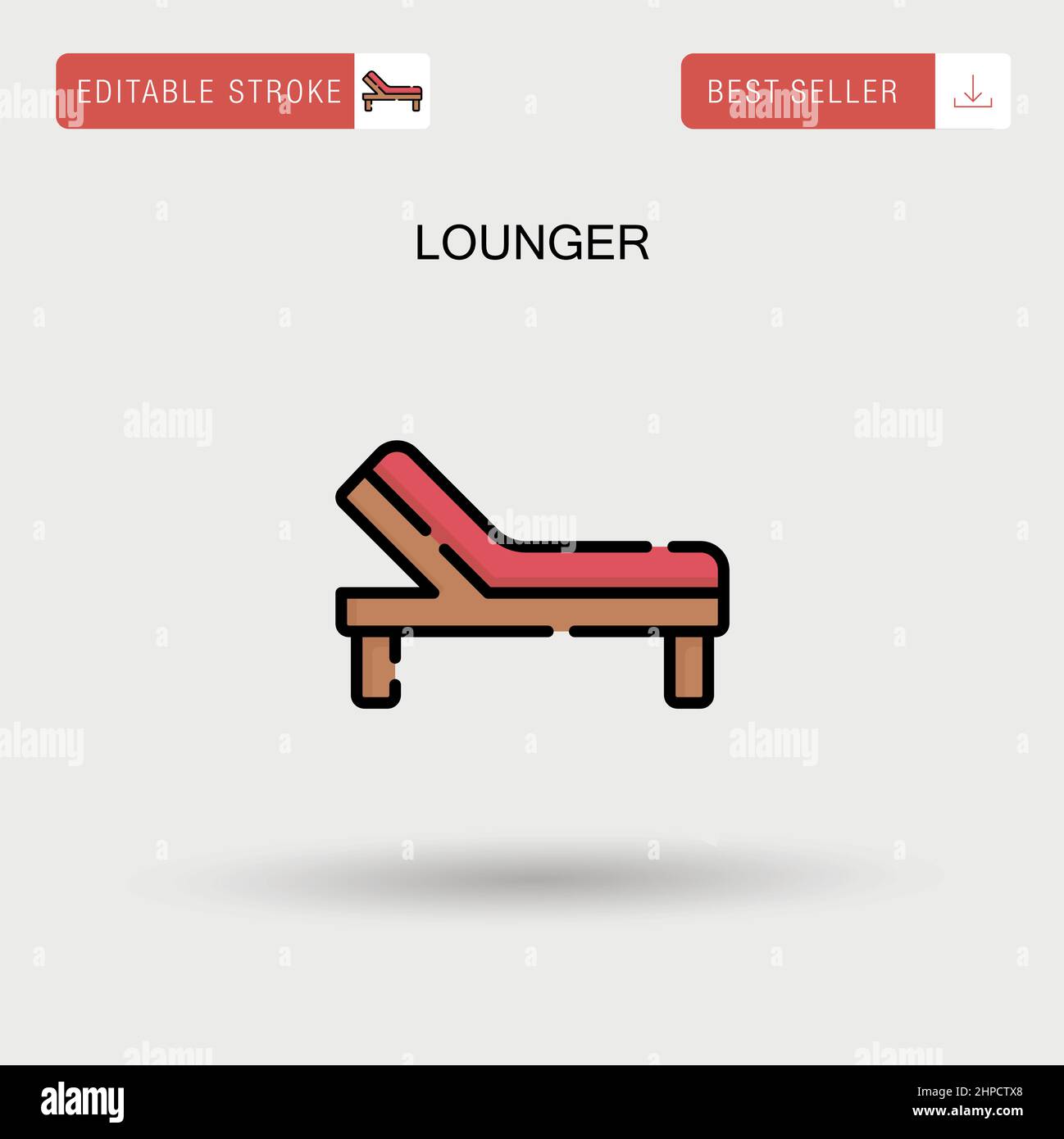 Sun lounger garden Stock Vector Images - Alamy