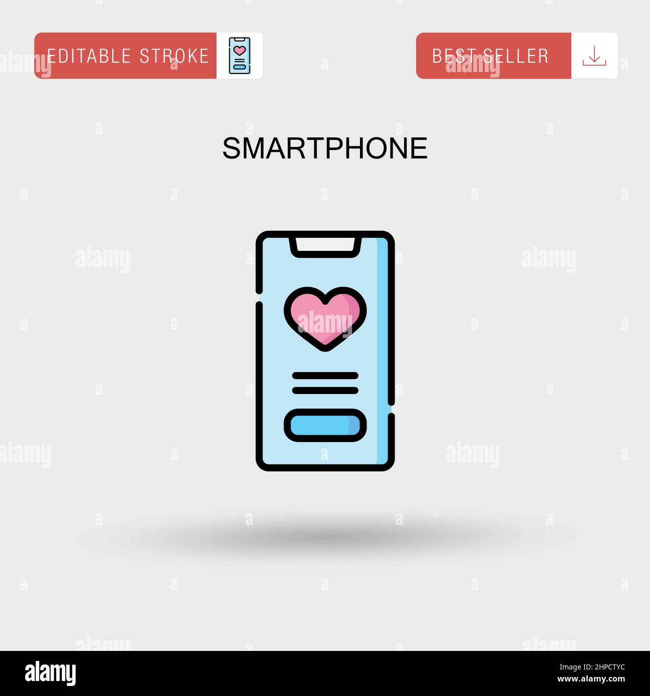 Smartphone Simple vector icon Stock Vector Image & Art - Alamy