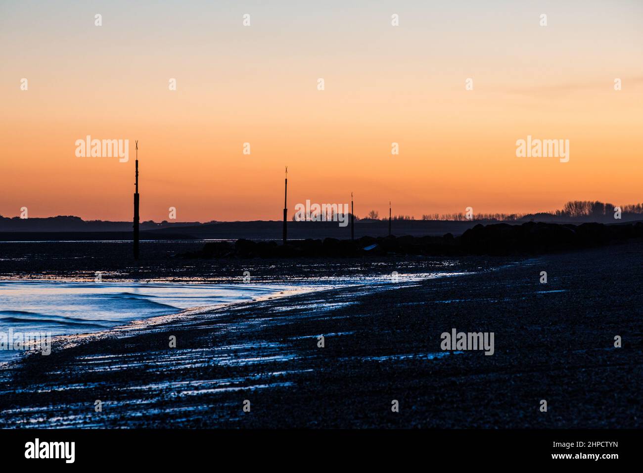 Pagham harbour sunset hi-res stock photography and images - Alamy