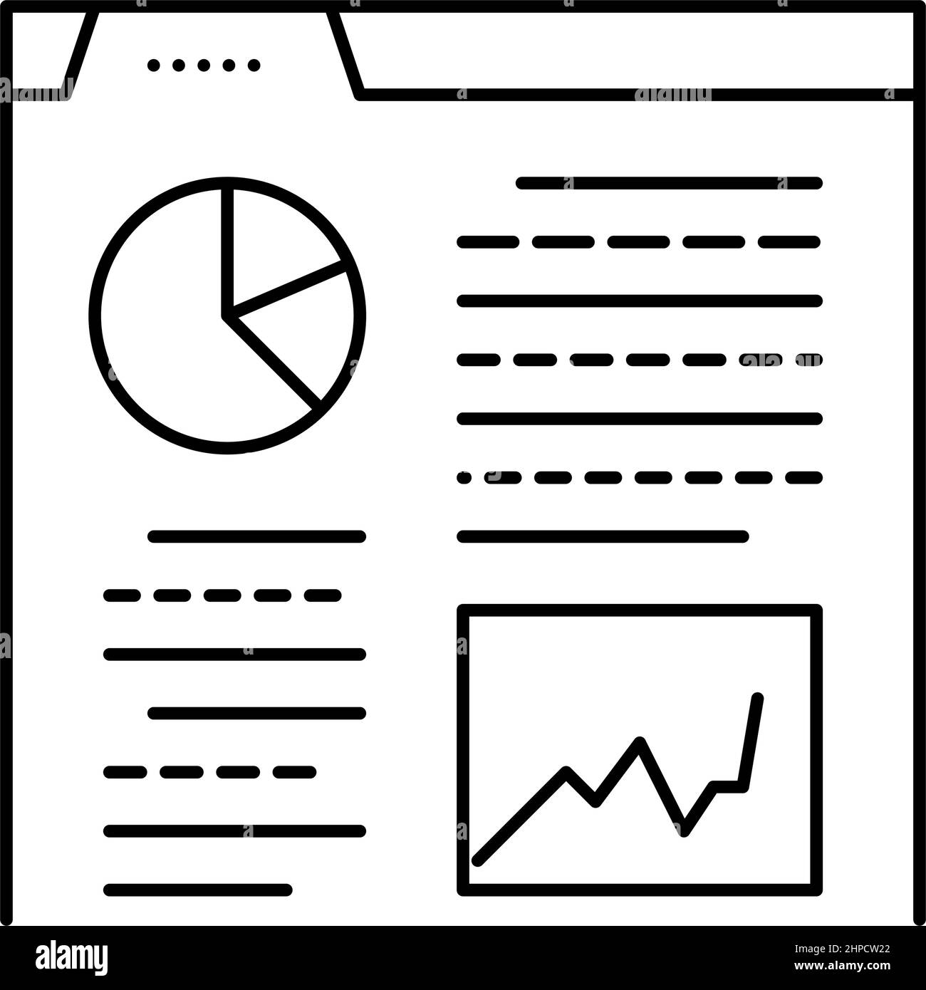 analytics report line icon vector illustration Stock Vector Image & Art ...