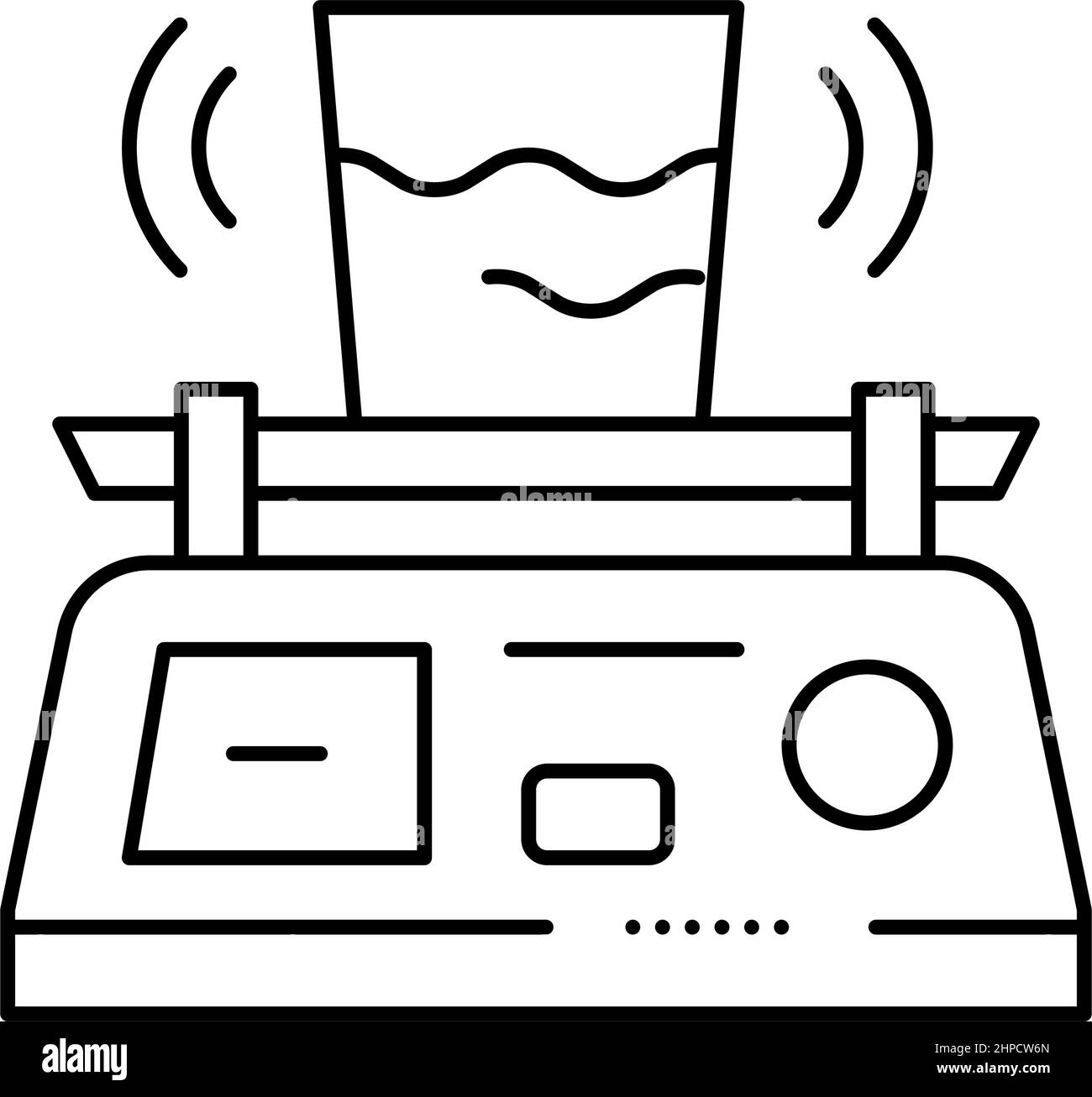 vibro sifter line icon vector isolated illustration Stock Vector Image ...