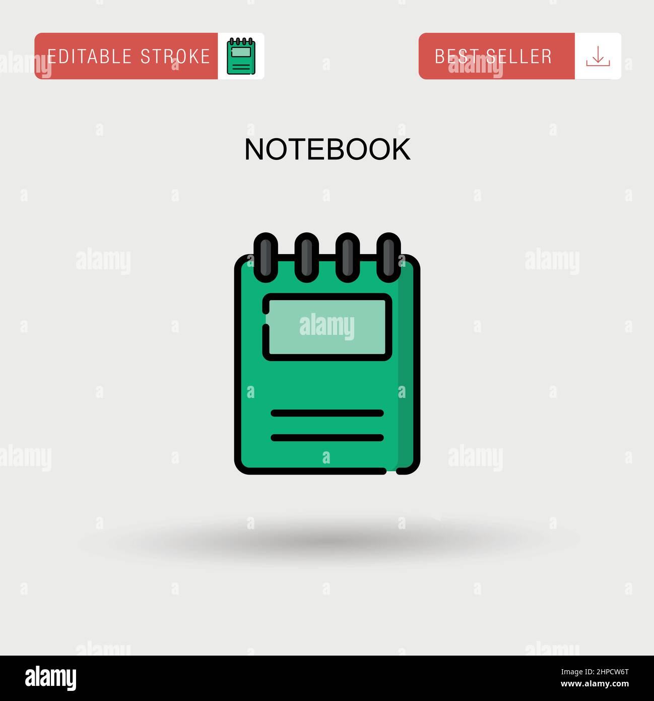 White book notebook mockup Stock Vector Images - Alamy