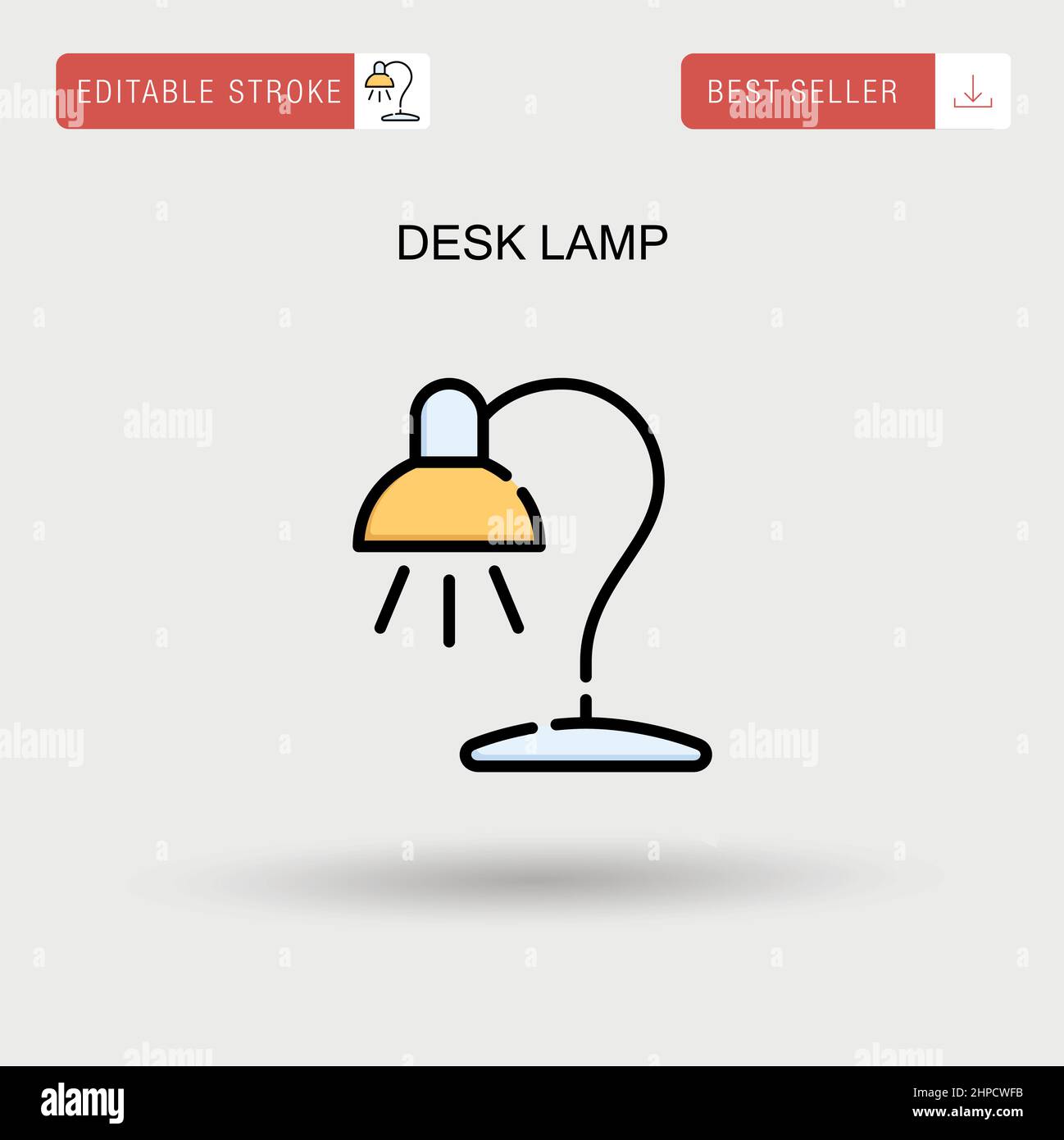 Lamp desk symbol hi-res stock photography and images - Alamy