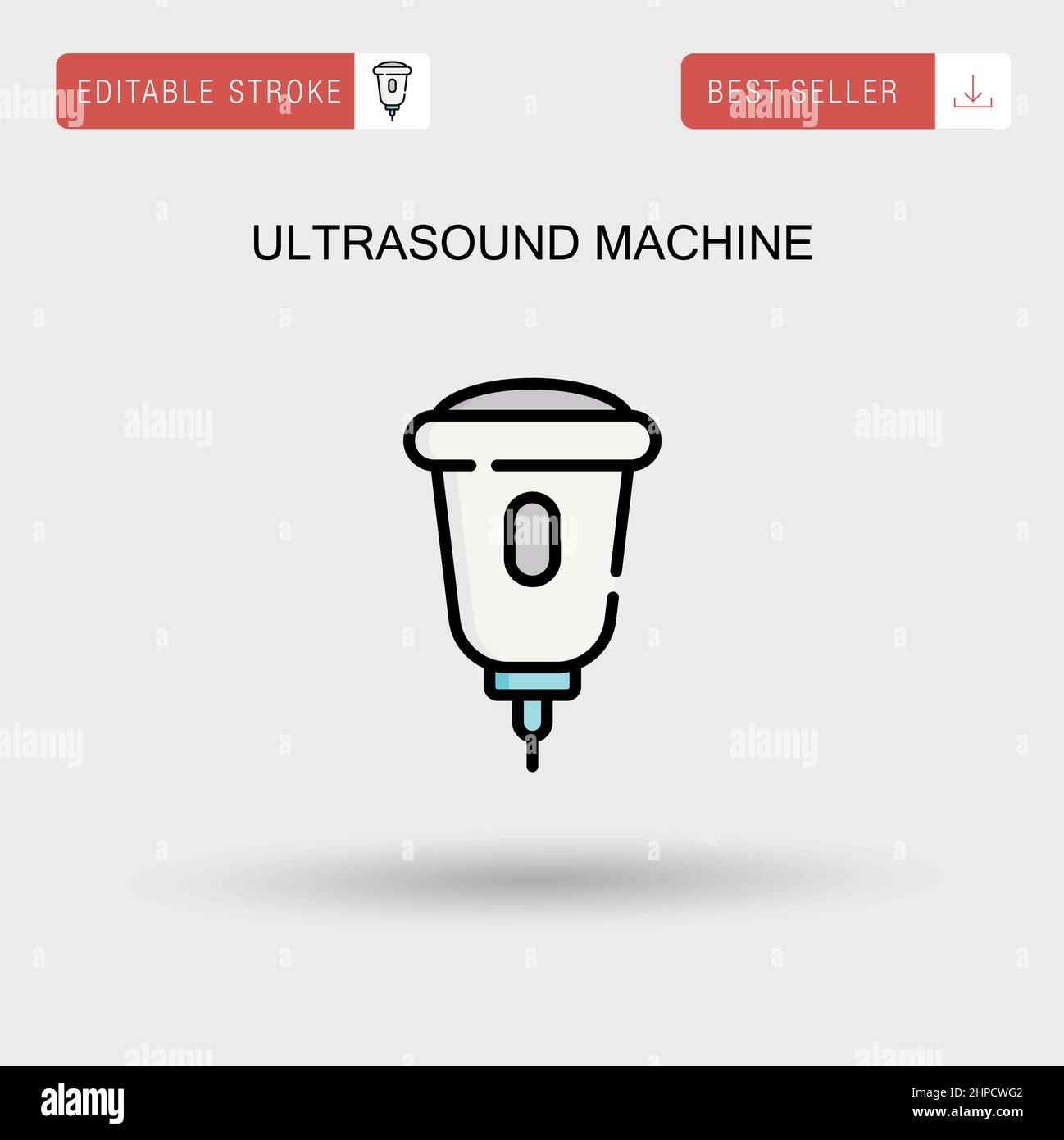 Ultrasound machine Simple vector icon Stock Vector Image & Art - Alamy