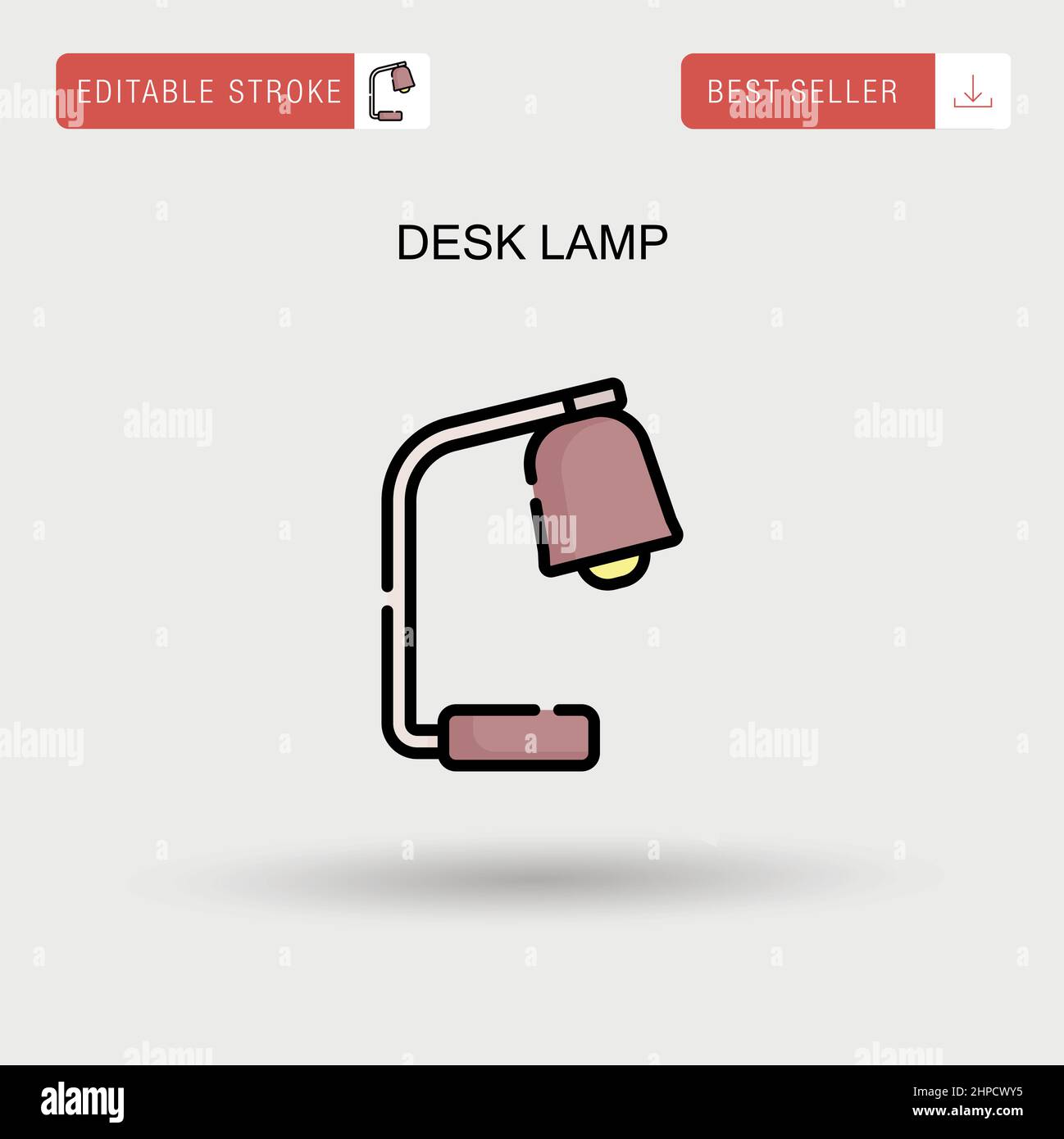 Desk lamp light vector hi-res stock photography and images - Alamy