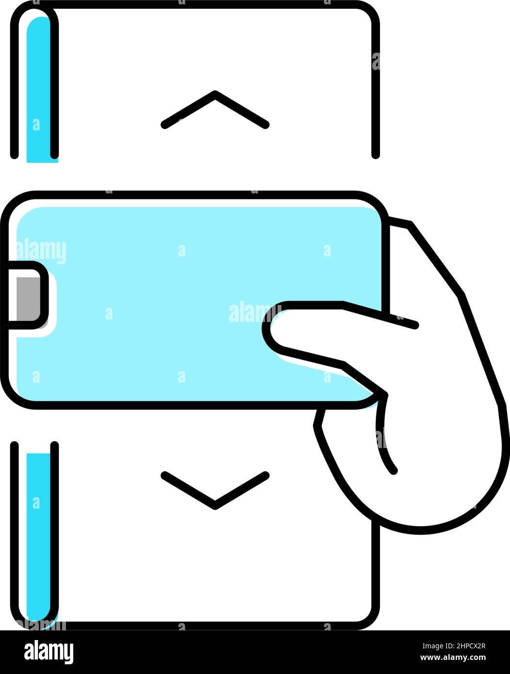 svg internet scroll color icon vector illustration Stock Vector Image ...