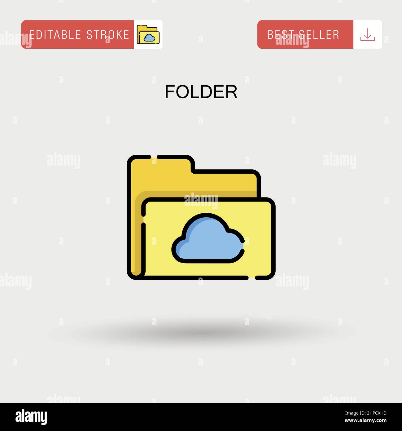 Empty folder icon design hi-res stock photography and images - Alamy