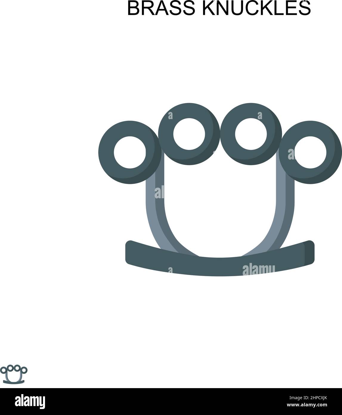 Brass knuckles logo hi-res stock photography and images - Alamy