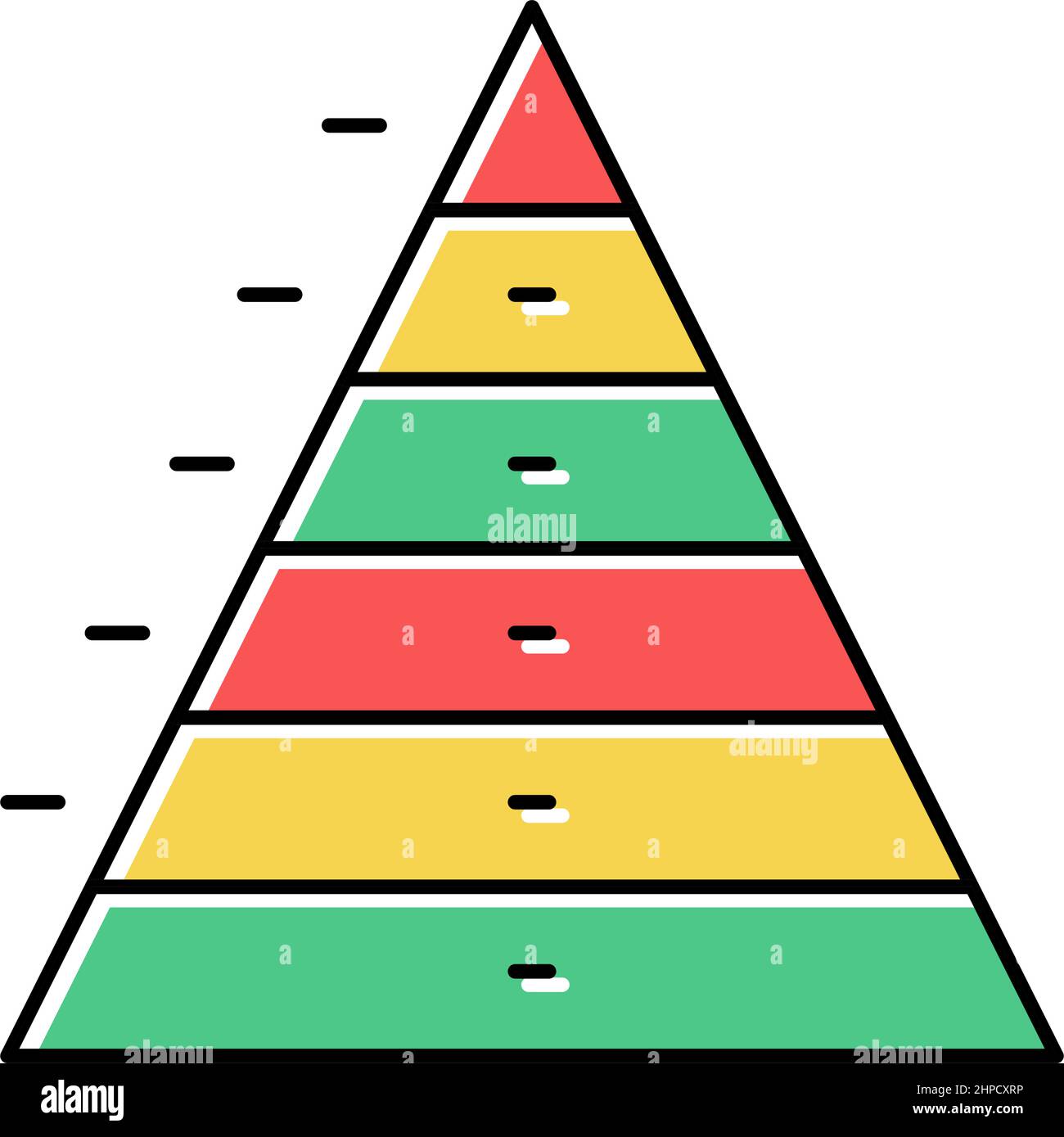 pyramid chart color icon vector illustration Stock Vector Image & Art ...