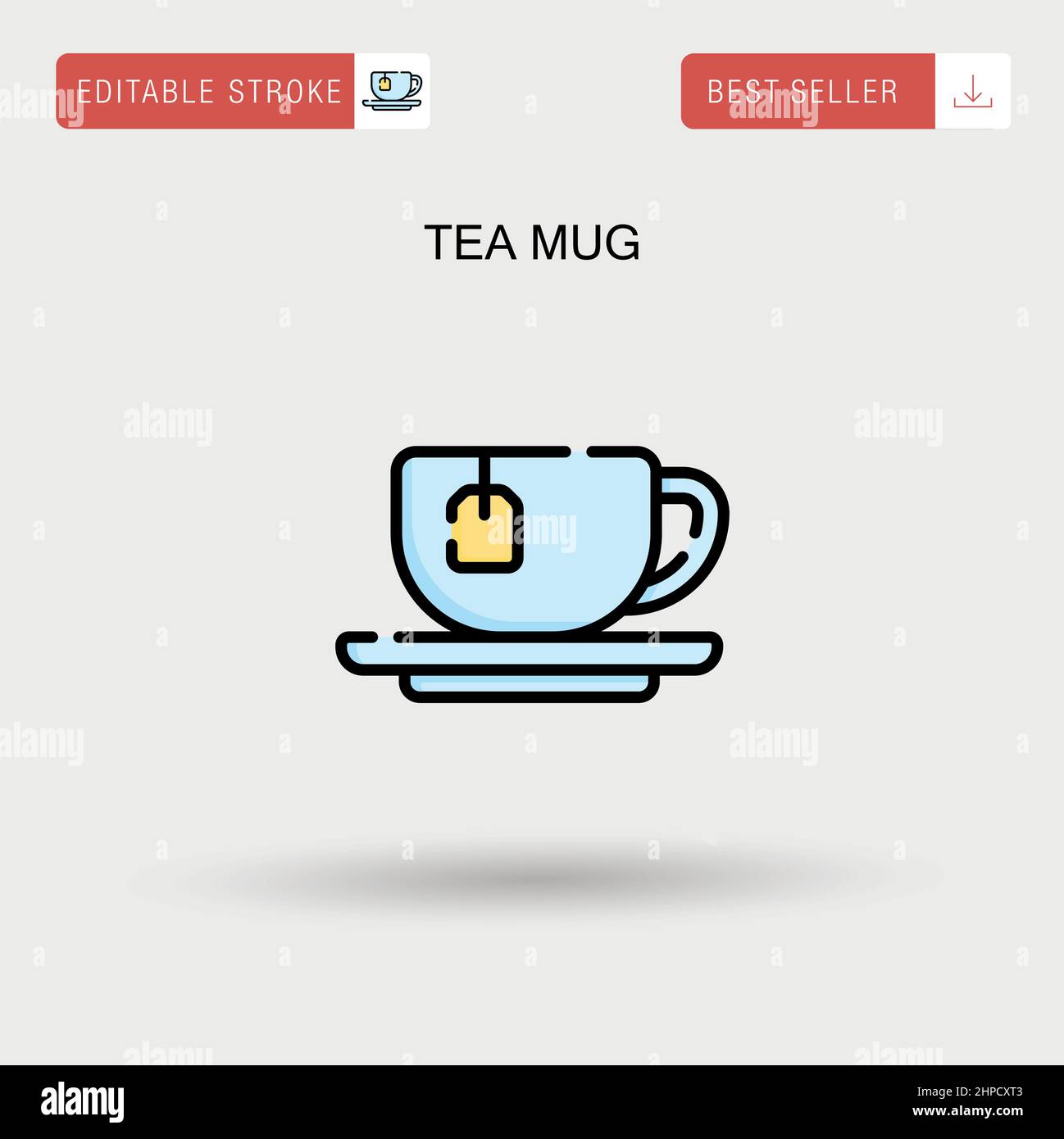 Mug green tea icon Stock Vector Images - Alamy